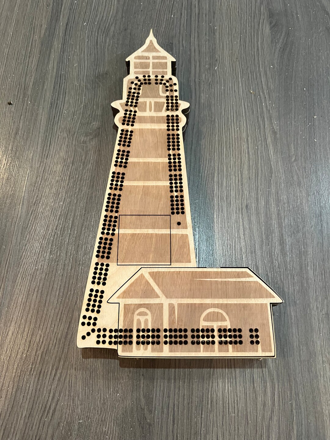 Cribbage Board Lighthouse Shaped Cribbage Board - Etsy