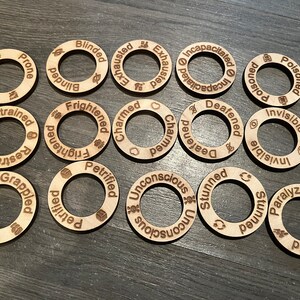 DND Conditions Box With Tokens Dungeons and Dragons - Etsy