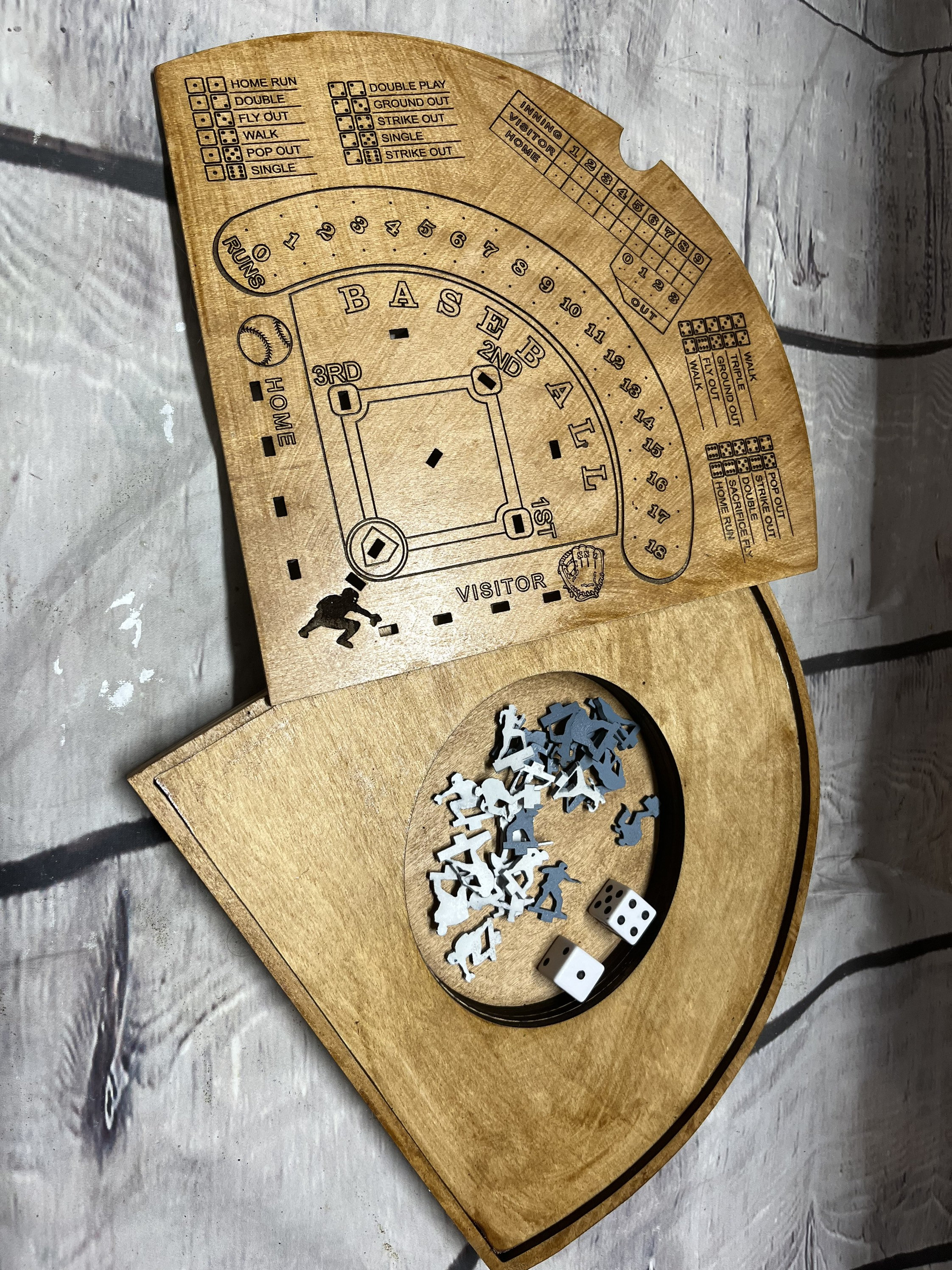2 Game Set. Dice Baseball and Dice Football Combo. - Etsy