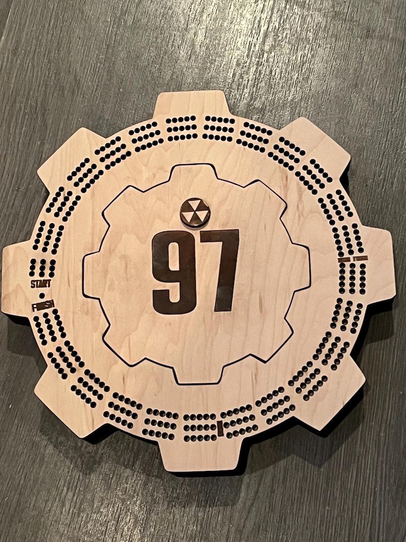 Vault Door/ Gear Cribbage Board - Etsy