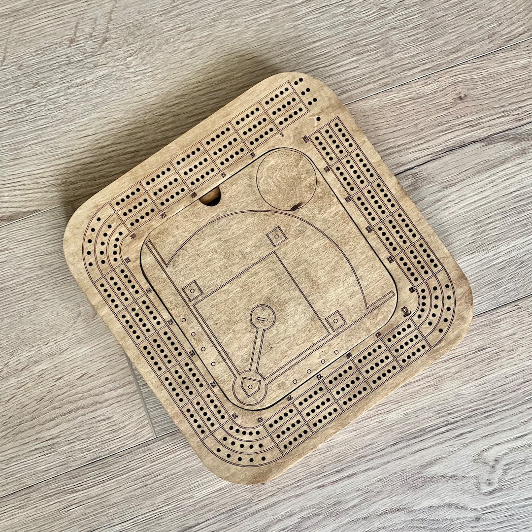 Baseball Cribbage Board Custom Made Baseball Stadium With Any Team - Etsy