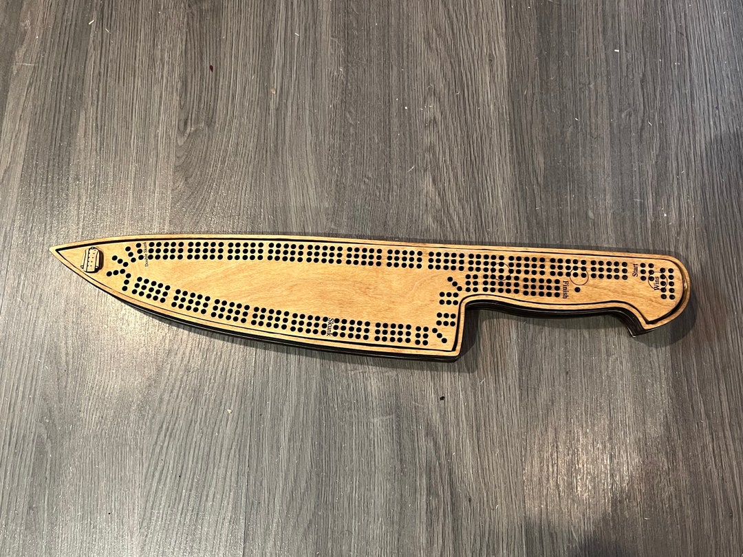 Cribbage Board Custom Made Chef Knife - Etsy