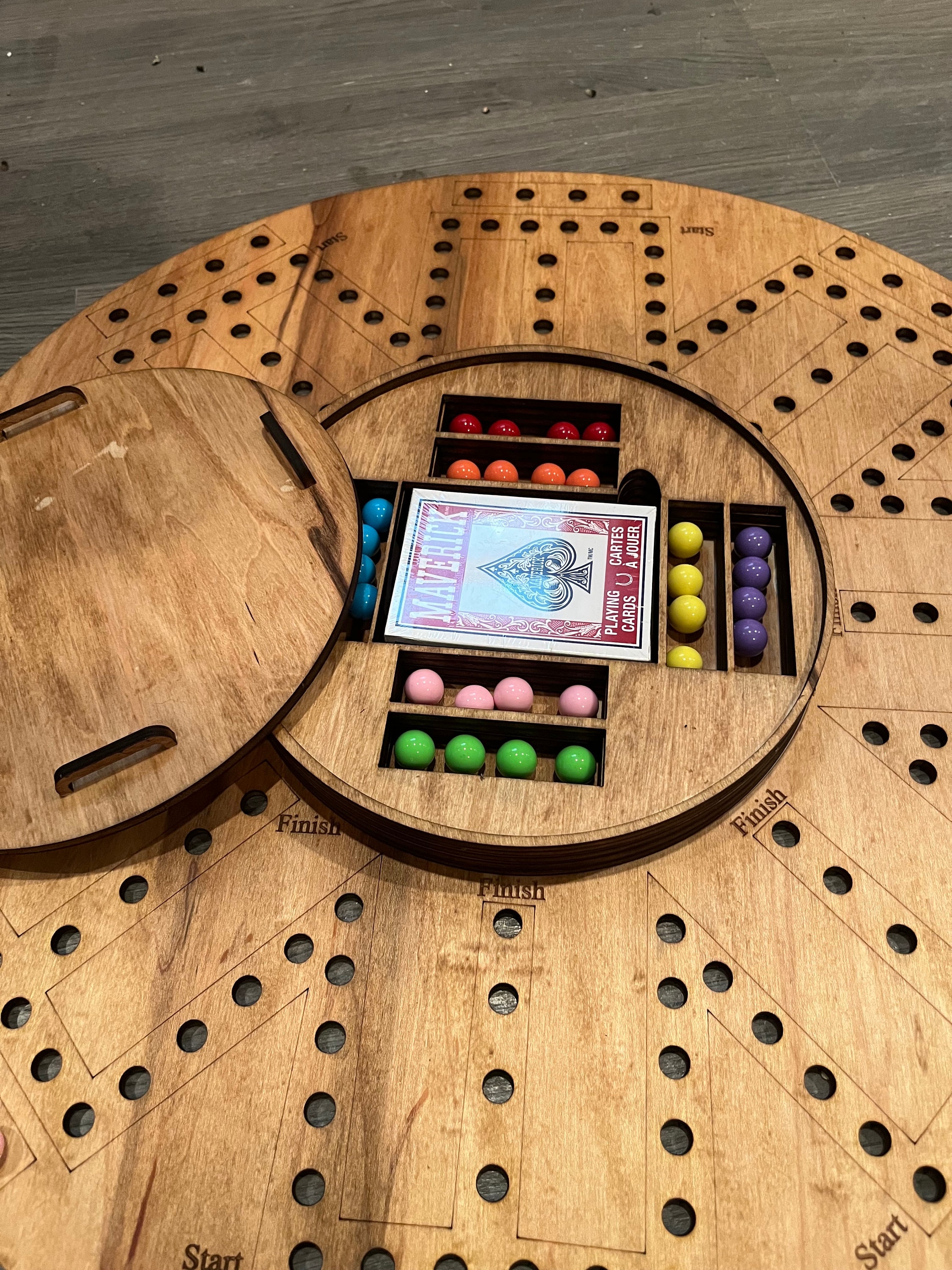 Tock/aggravation Game 8 Player With Storage With Personalization - Etsy