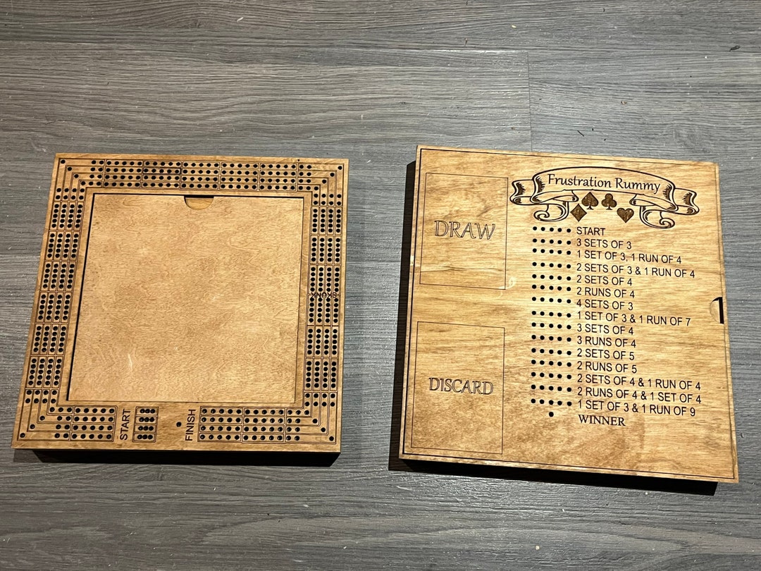 Cribbage and Frustration Rummy Combo - Etsy