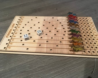 Horse Race Dice Game Template, Horse Race Dice Game, Horse Race Game ...