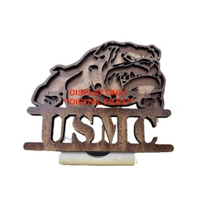 USMC Bull Dog V1, 2-layer (mandala), USN, Svg Ai DXF Png — Glowforge ...