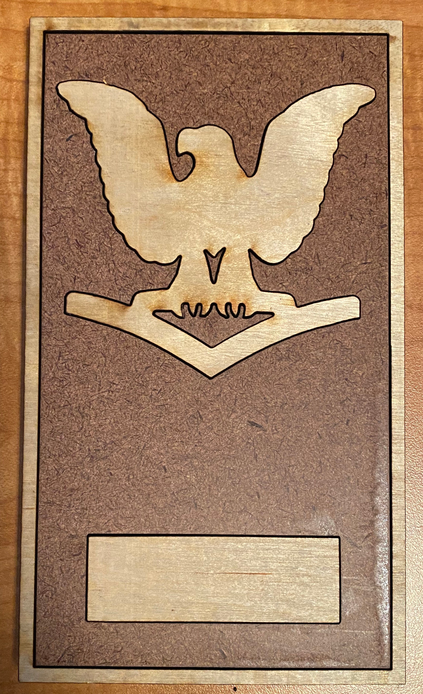 Navy Petty Officer PO3/E4, Enlisted Rank Chevron, USN, 2-layer Design ...