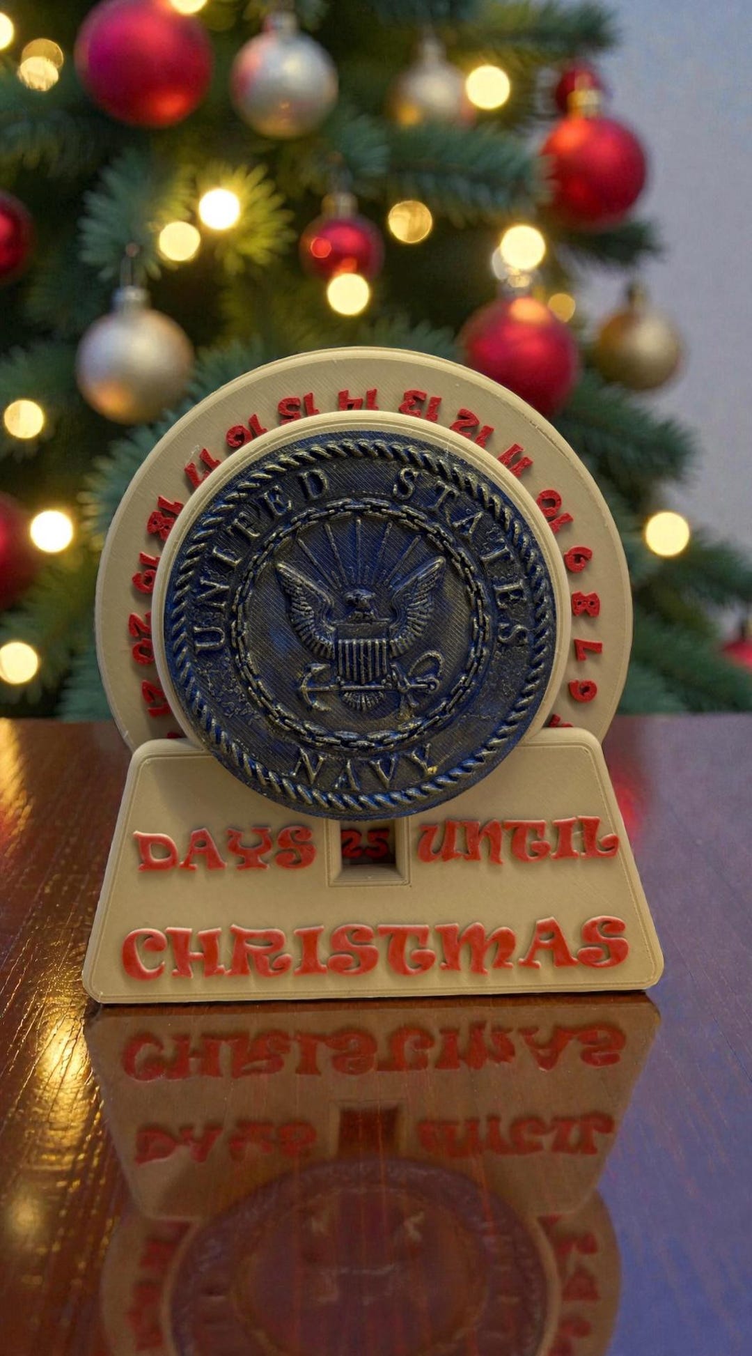 USN 3D Countdown Advent Calendar Stand 3D Print ** Digital Files OBJ ...