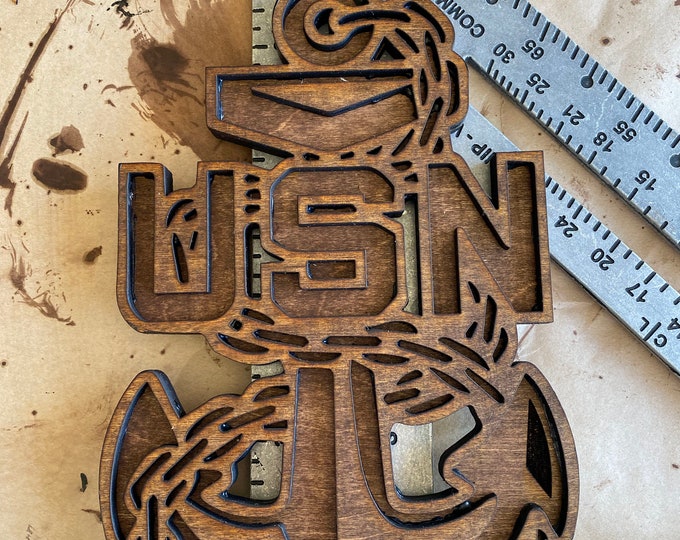 Navy Chief E7 Anchor, 2-layer, USN, Svg Ai DXF Png digital Files ...