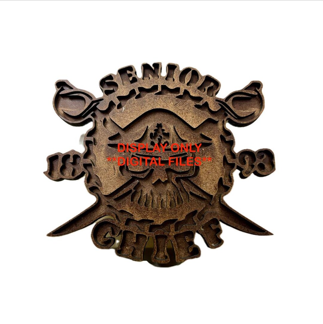 Navy E8 Senior Chief Skull Cutlass 1893, 2-layer (mandala), USN, Svg Ai ...