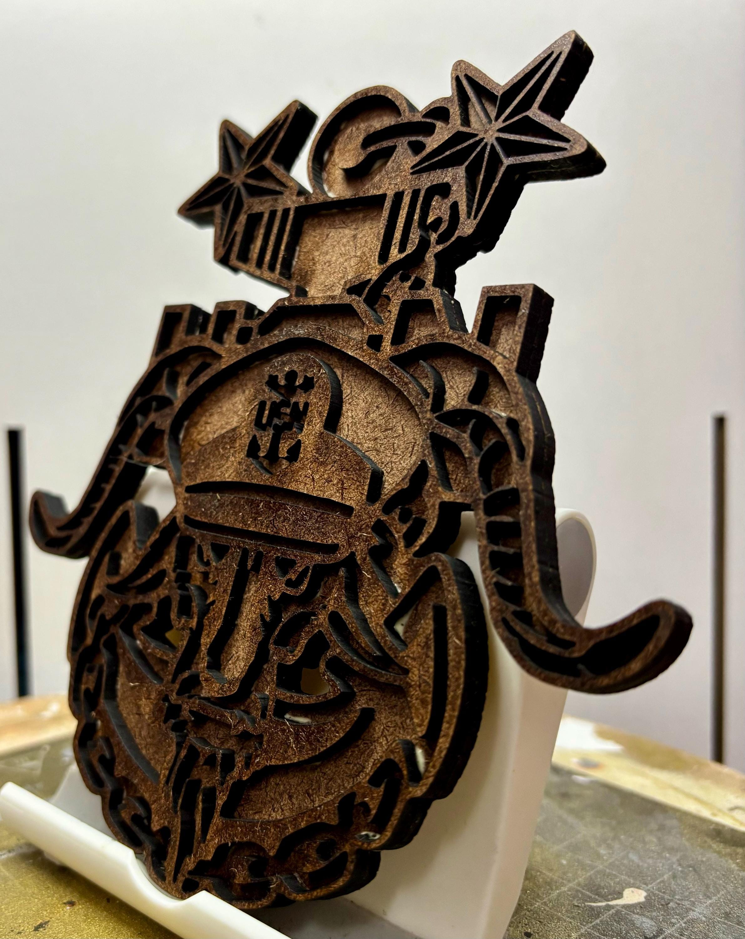 Navy E9 Goat Master Chief Anchor V1, 2-layer (mandala), USN, Svg Ai DXF ...
