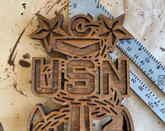 Navy Chief E7 Anchor, 2-layer, USN, Svg Ai DXF Png — Glowforge ...