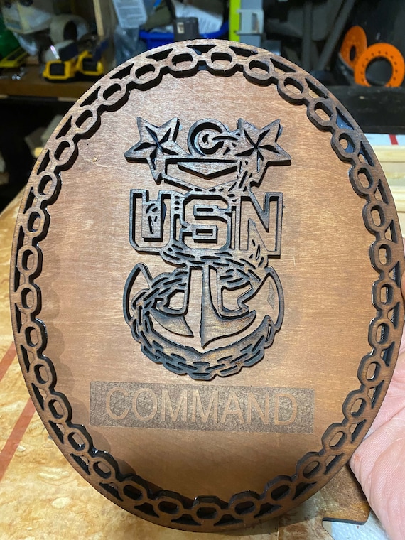 Command Master Chief CMC/E9 Badge V2 2-layer USN Svg Ai | Etsy