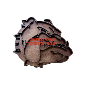 USMC Bull Dog V2, 2-layer (mandala), USN, Svg Ai DXF Png — Glowforge ...