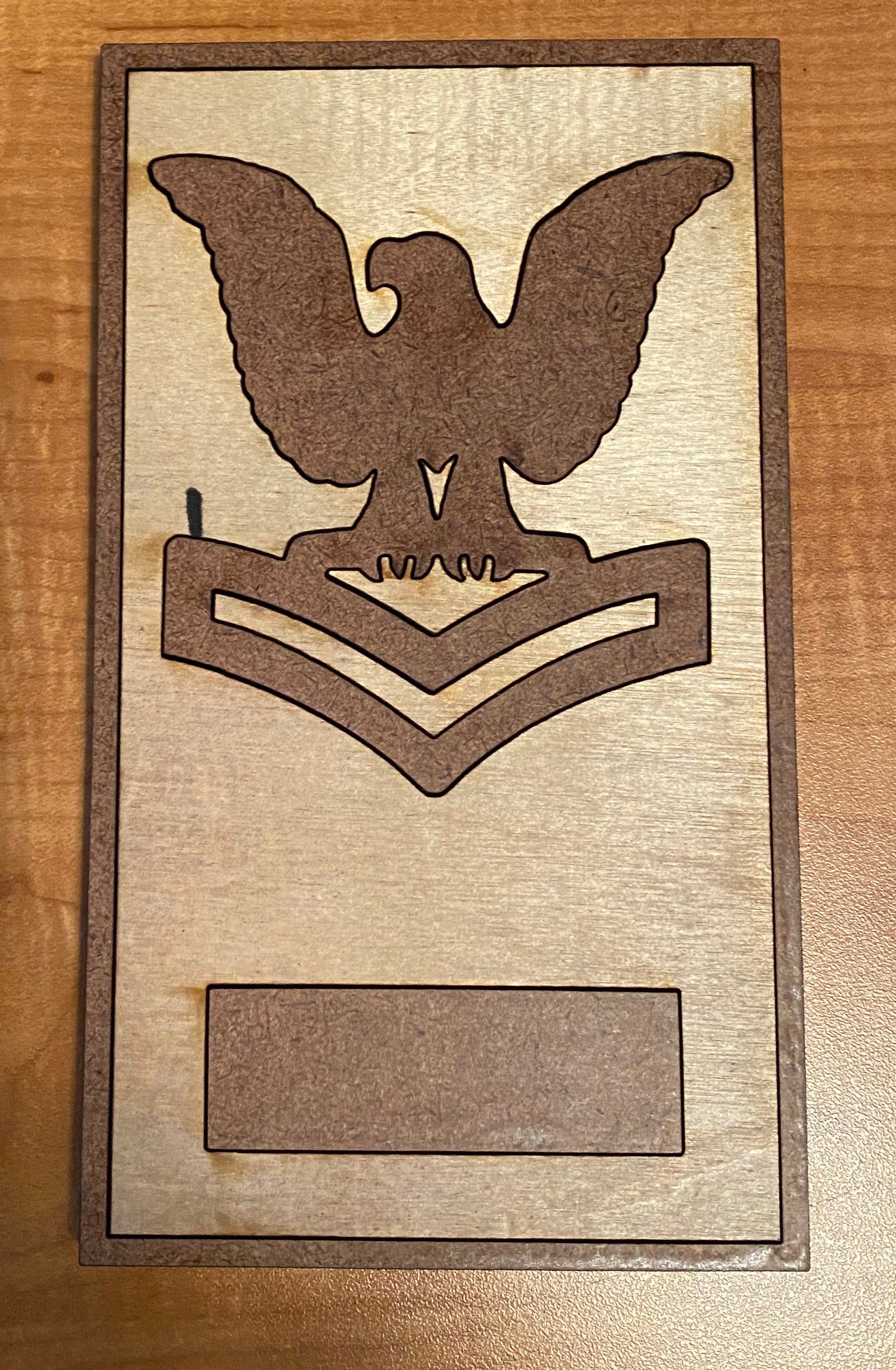 Navy Petty Officer PO2/E5, Enlisted Rank Chevron, USN, 2-layer Design ...