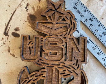 Navy Chief E7 Anchor, 2-layer, USN, Svg Ai DXF Png — Glowforge ...