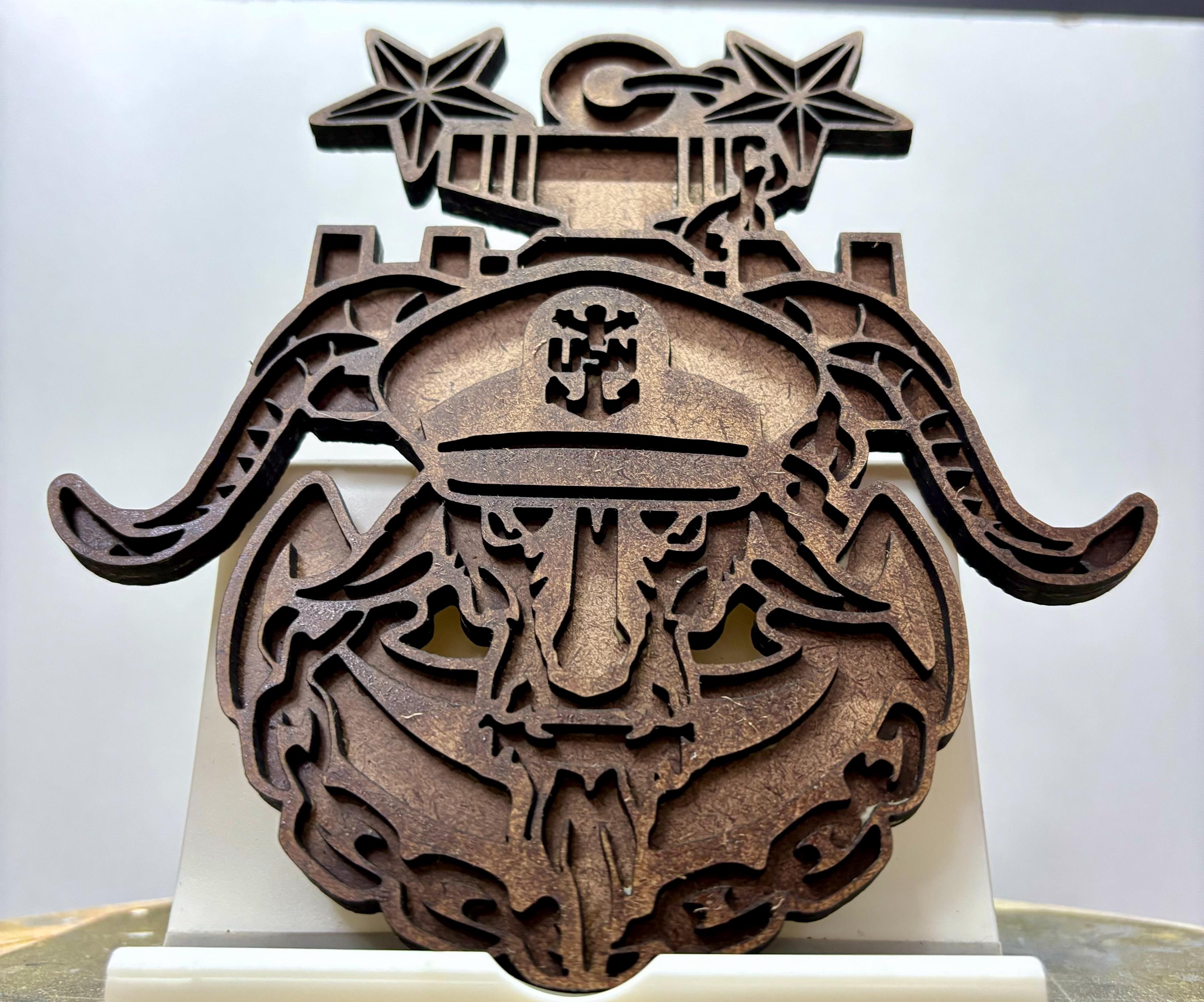Navy E9 Goat Master Chief Anchor V1, 2-layer (mandala), USN, Svg Ai DXF ...