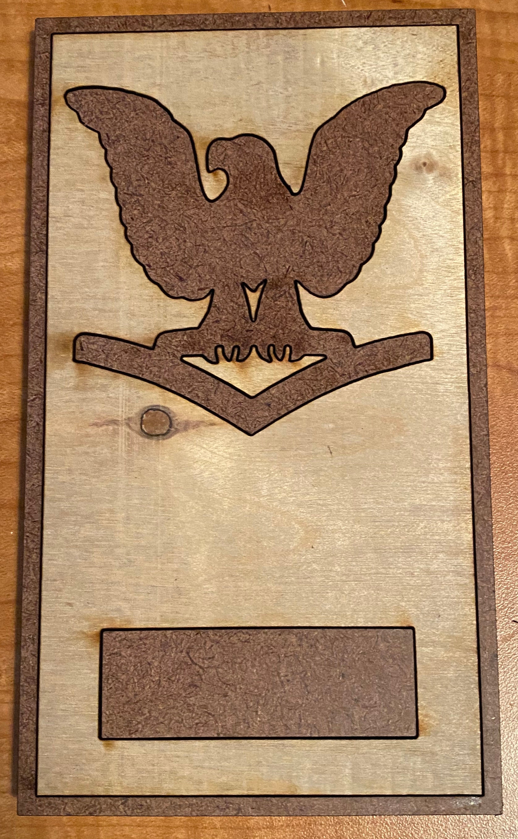 Navy Petty Officer PO3/E4, Enlisted Rank Chevron, USN, 2-layer Design ...