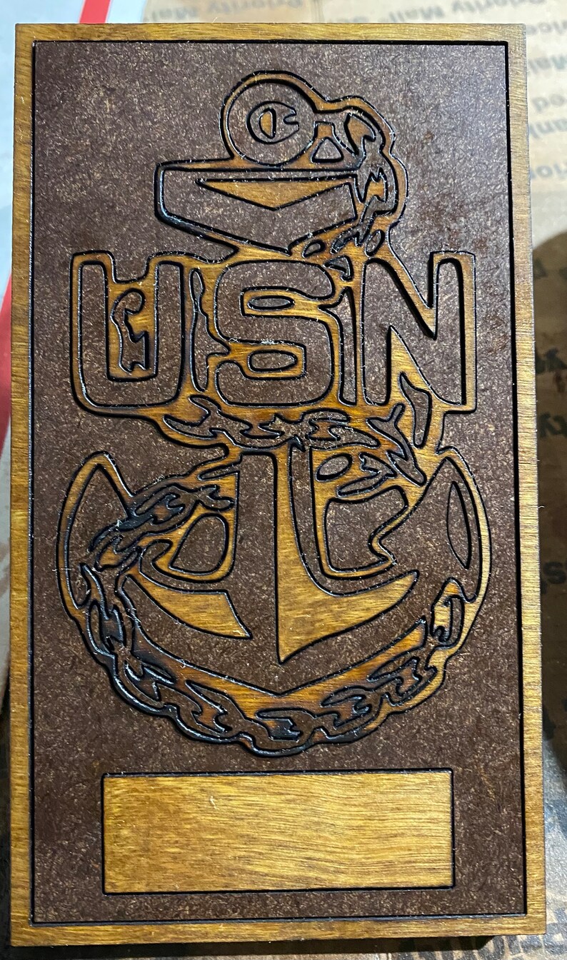 Navy Chief Anchor/e7, USN, 2-layer Design, Svg Ai DXF Png - CPO ...