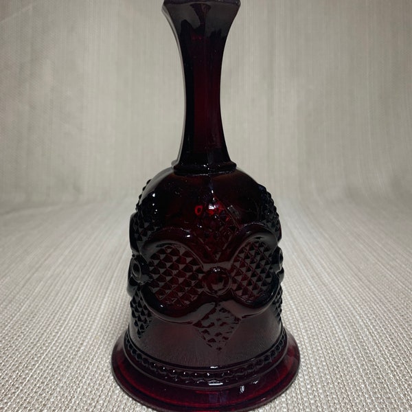 Red Glass Bell - Etsy