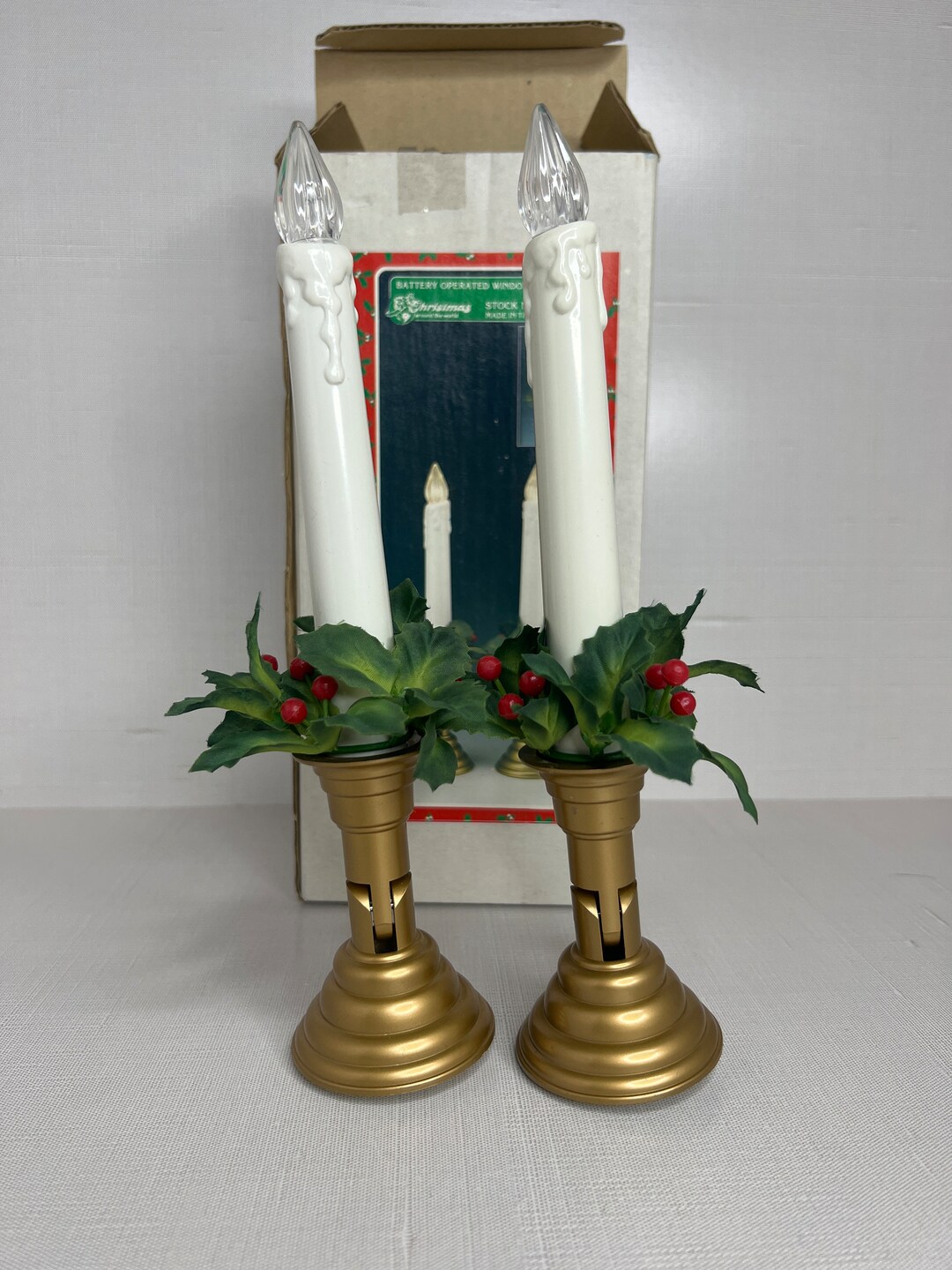 Vintage Battery Operated Window Candles - Etsy