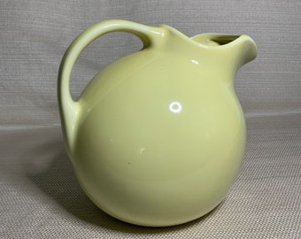 Mid Century Hall Tilt Ball Pitcher - Spring Green 1950s Vintage With ...