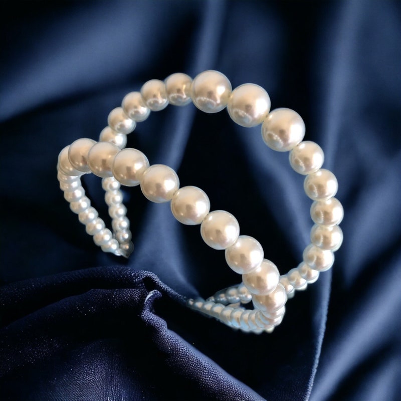Headbands With Pearls - Etsy