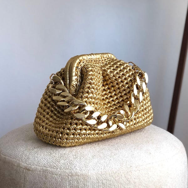 Gold Clutch Purse - Etsy