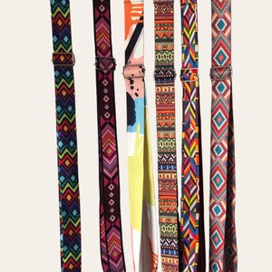 Patterned Strap for Bags, Colorful Jacquard Wide Shoulder Strap ...