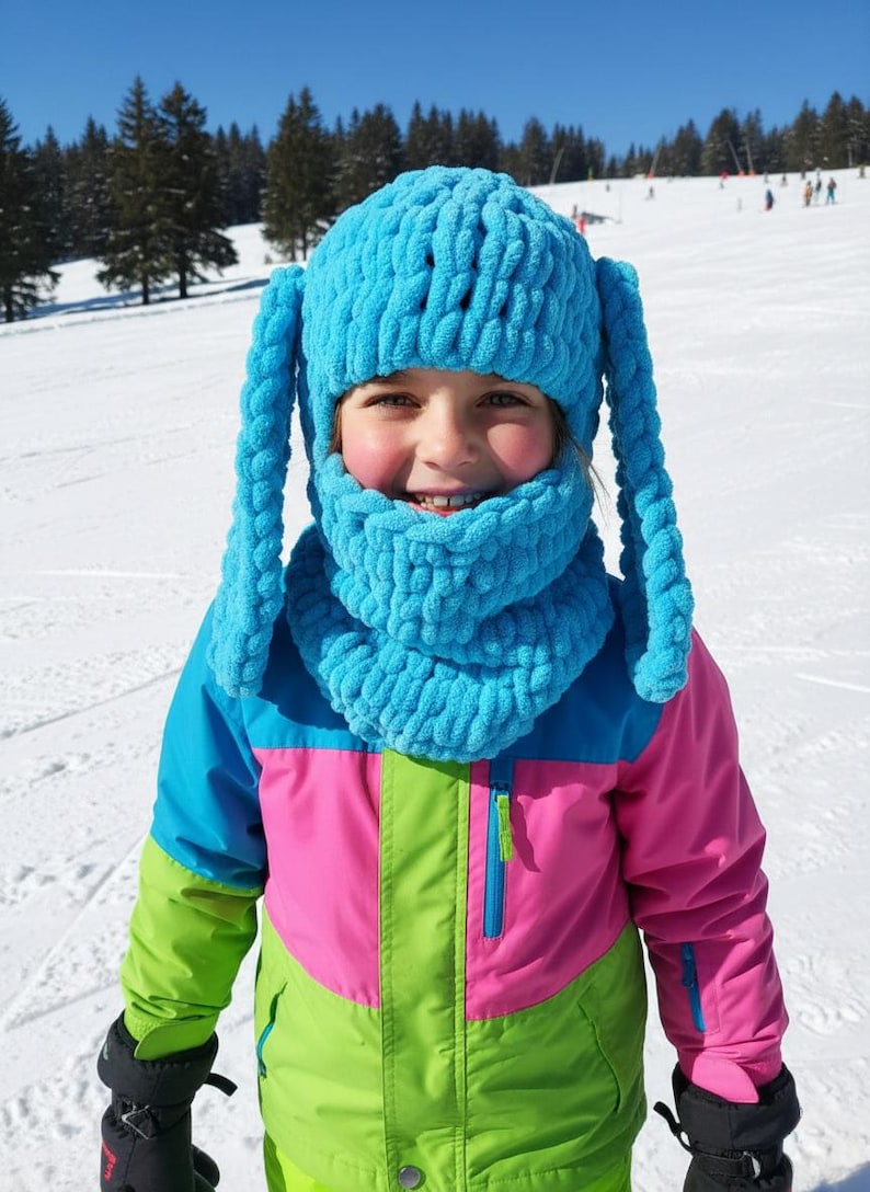 Balaclava for Helmet, Kids Animal Ski Mask, Knitted Children Cartoon ...