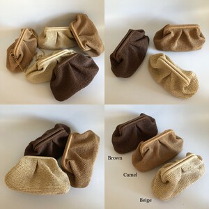 Raffia White Clutch Bag for Wedding Straw Knitted Raffia Bag - Etsy