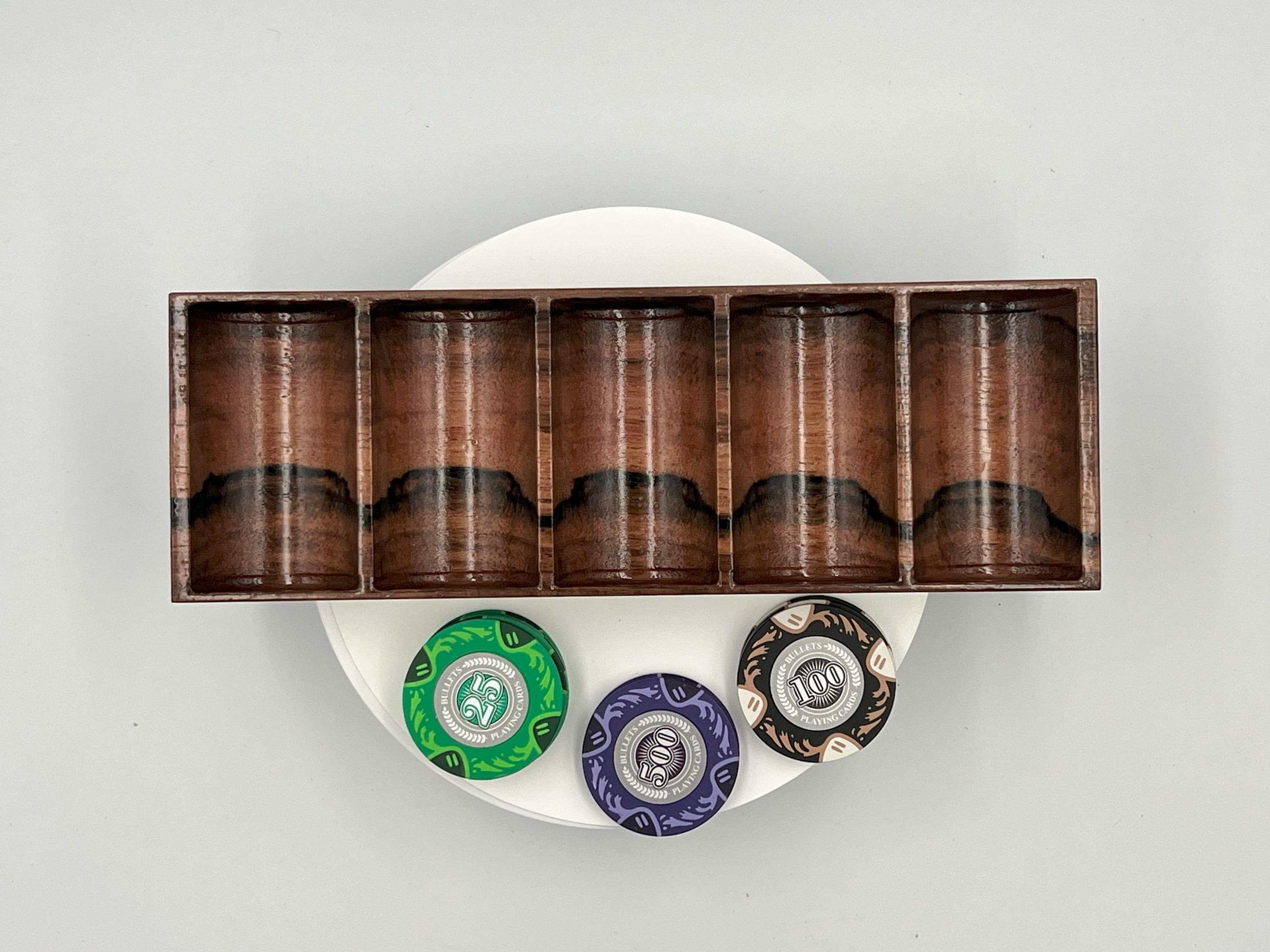 Ebony Wood Poker Chip Trays - Etsy