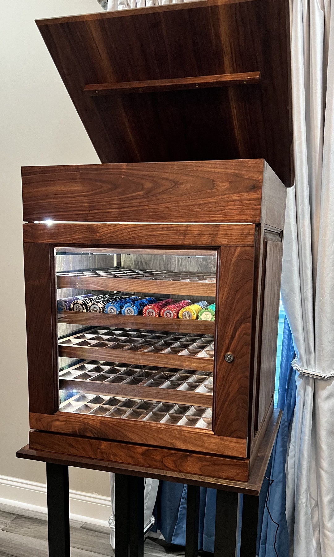 Poker Chip Storage Cabinet - Etsy