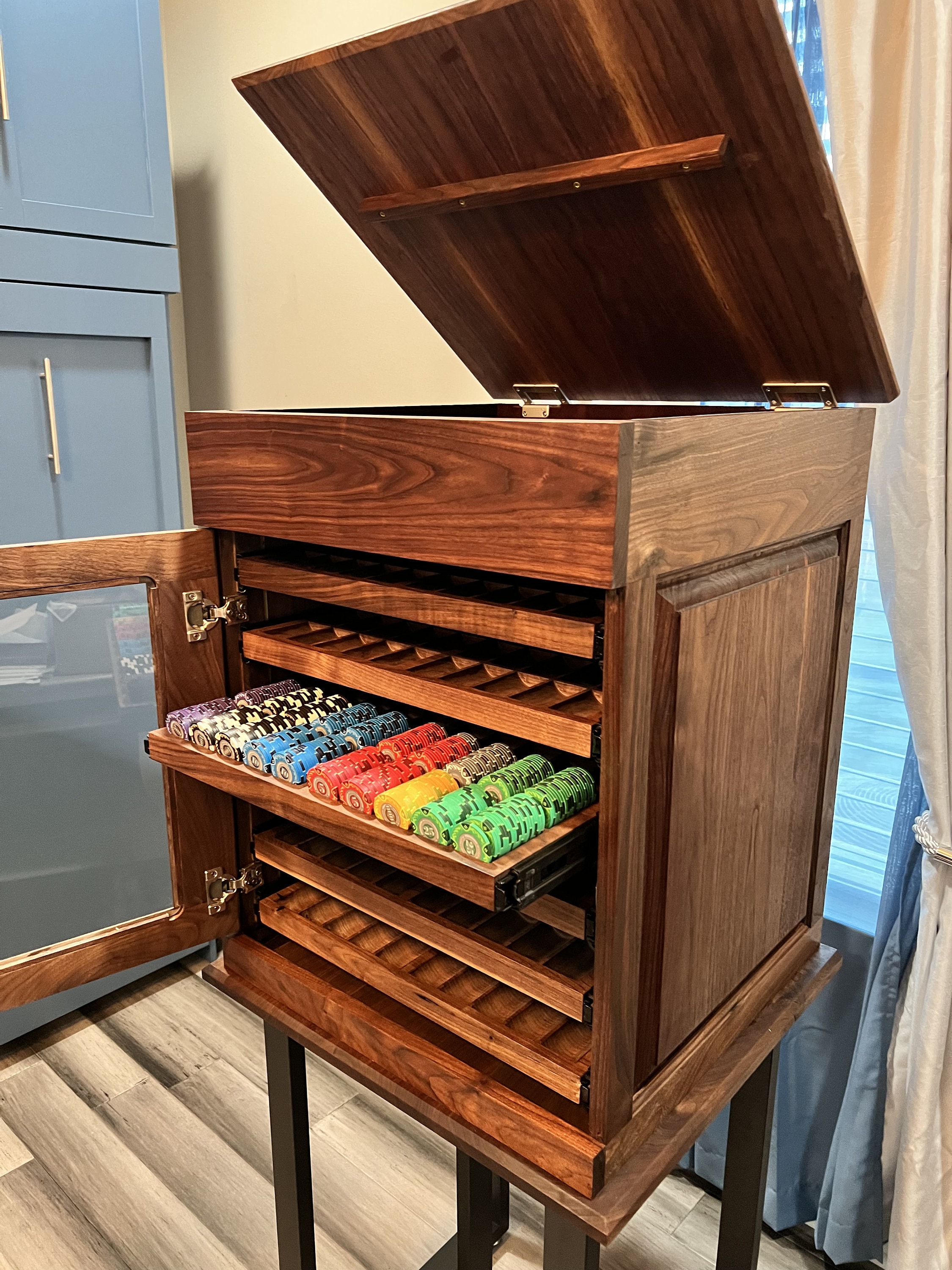 Poker Chip Storage Cabinet - Etsy