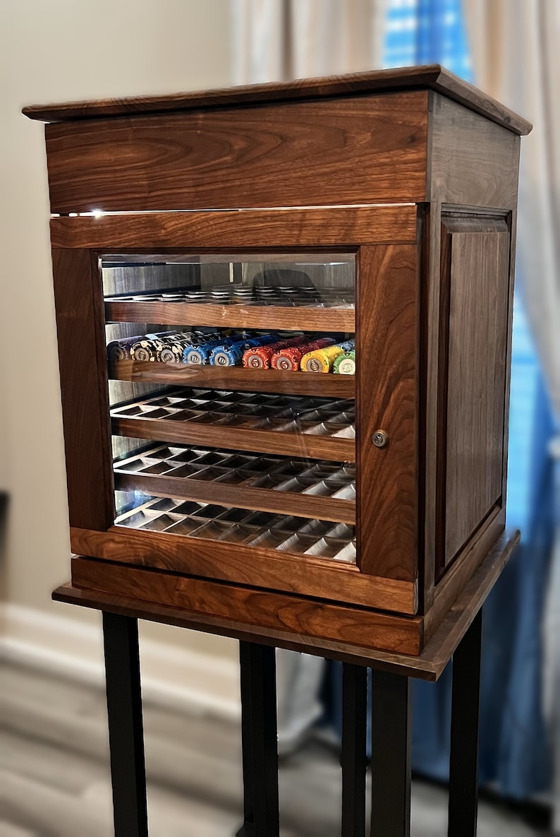 Poker Chip Storage Cabinet - Etsy