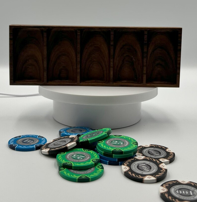 Walnut Poker Chip Tray - Etsy