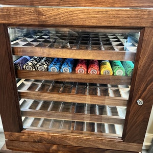 Poker Chip Storage Cabinet - Etsy