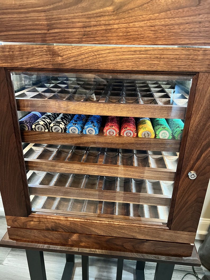 Poker Chip Storage Cabinet - Etsy