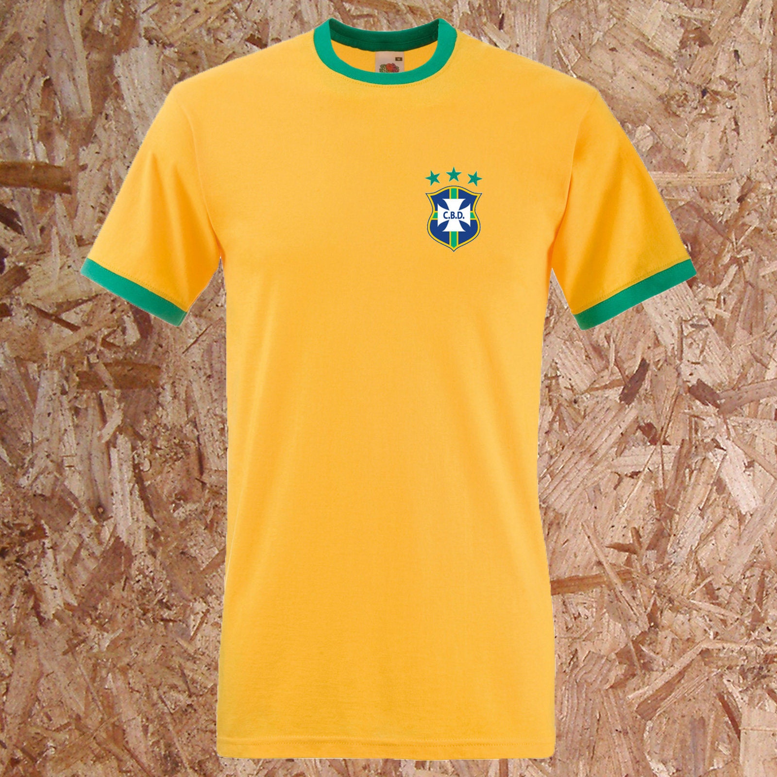 Brazil 1978 Retro Football Shirt Classic Badge Ringer T-shirt - Etsy UK