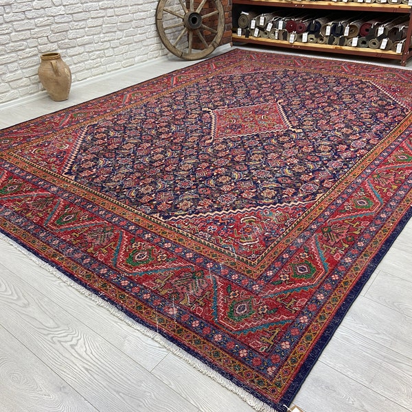 Blue Persian Rug - Etsy