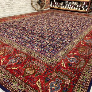 11x15 Vintage Persian Rug / Antique Handmade Rug / Oversized - Etsy