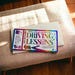 Personalised Foil Driving Lesson Gift Ticket: 17th Birthday Surprise ...