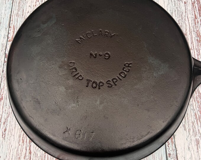 Vintage Mcclary Number 9 Drip Top Spider - X617 - Canadian Cast Iron - Etsy