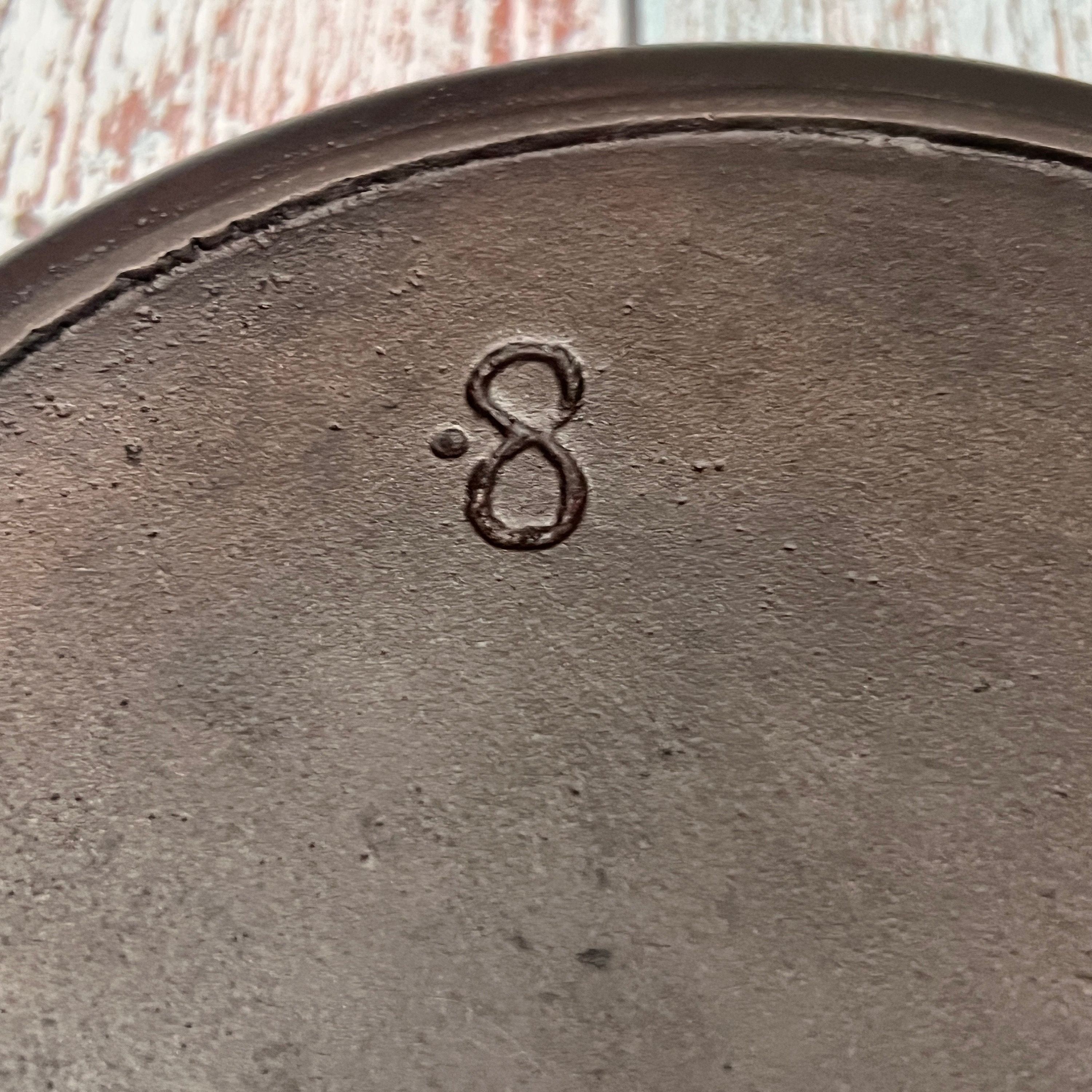 8 Dot Cast Iron Skillet - Number 8 - Extremely Rare - Etsy
