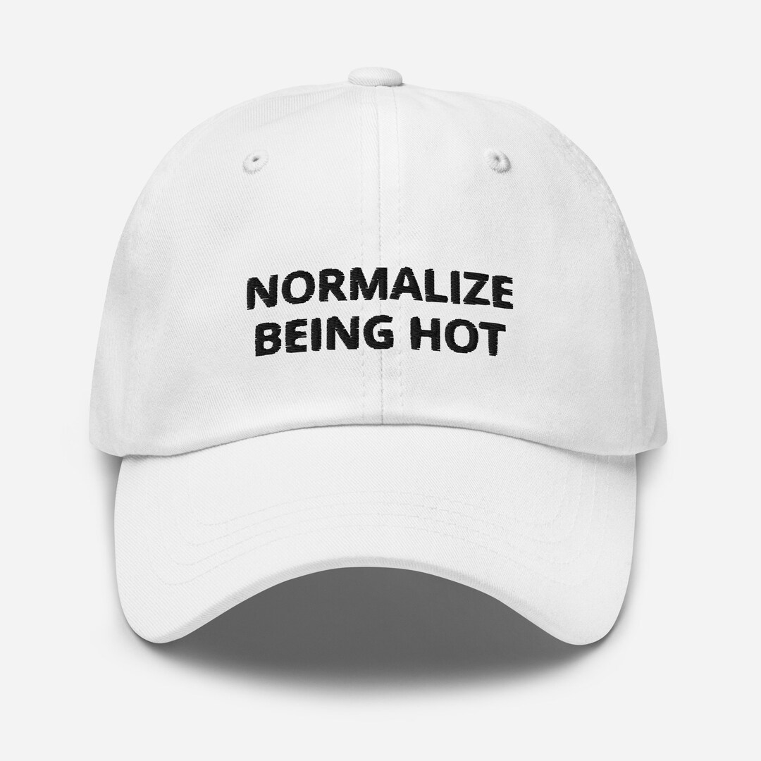 Normalize Being Hot Embroidered Dad Hat | US Spelling | Anna Paul ...