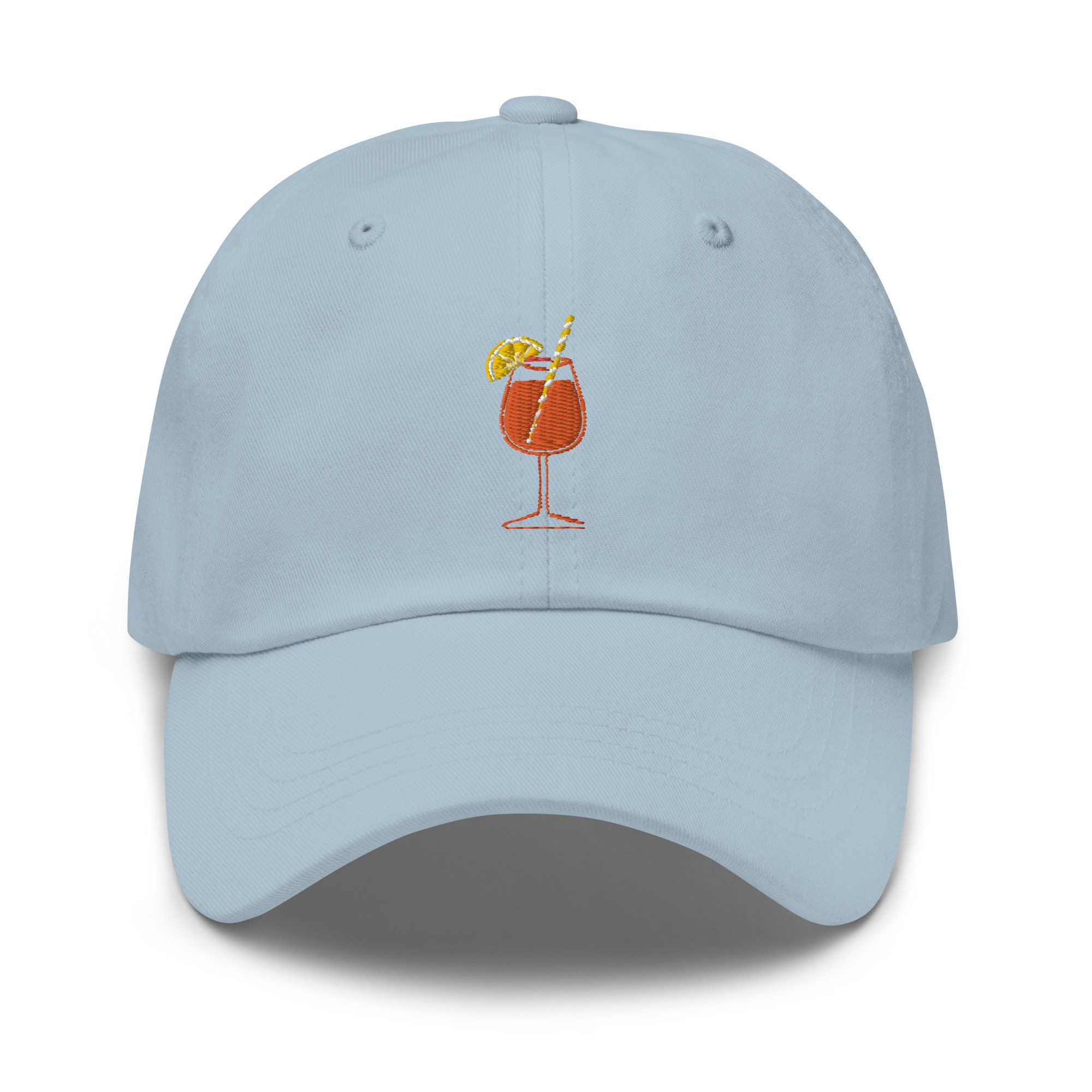 Aperol Spritz Glass (MORE COLORS) Embroidered Dad Hat | Cocktail Lovers ...