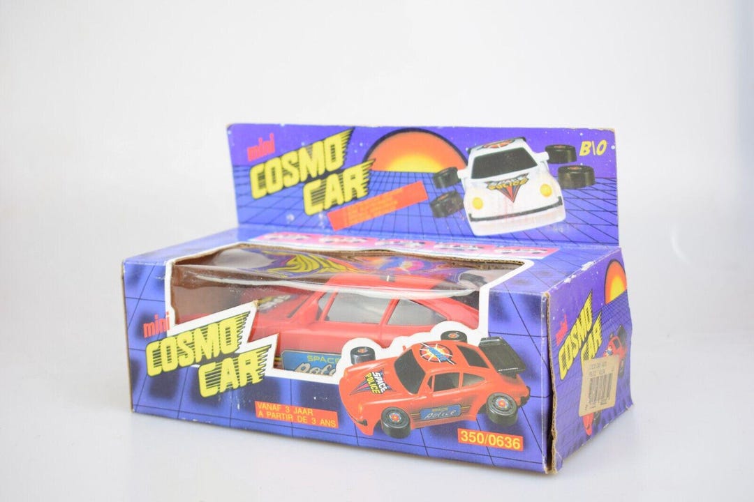 Vintage Mini Cosmo Car Chinese Toy Car Nicotoy Electronic Red Porsche ...