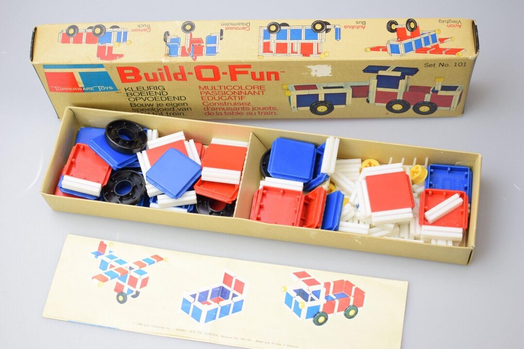 Tupperware Toys Build-o-fun Set 101 Toy - Etsy