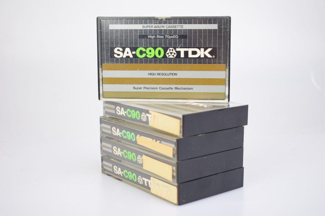 5x TDK SA-C90 Audio Cassette Chrome Position High - Used, Clean Inlay ...