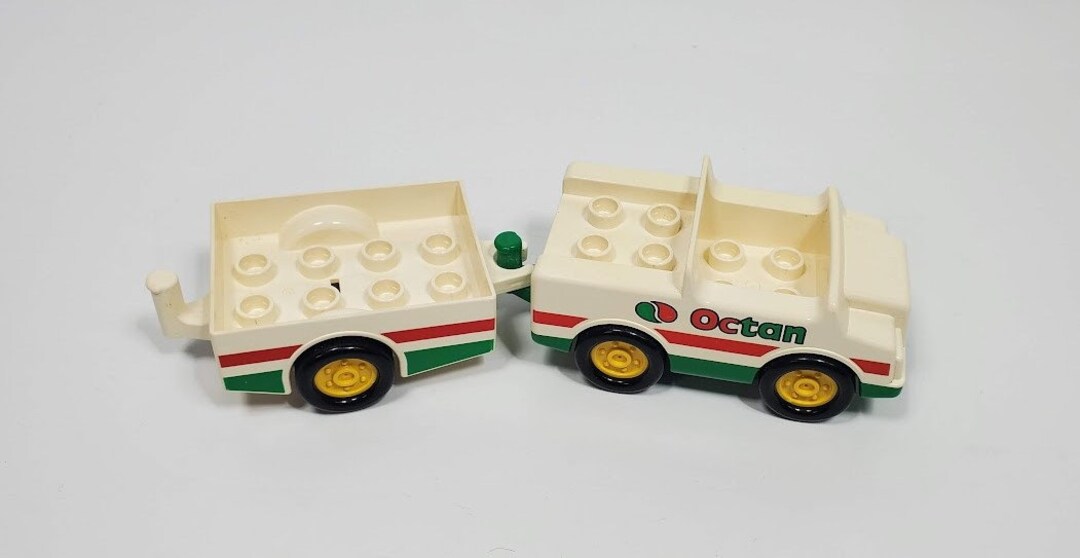 Duplo Octan Racing and Trailer 1990's - Etsy